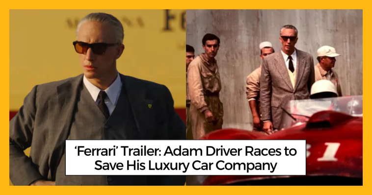 Adam Driver Revs Up ‘Ferrari’ Teaser: All Engines, No Words – NERDISM